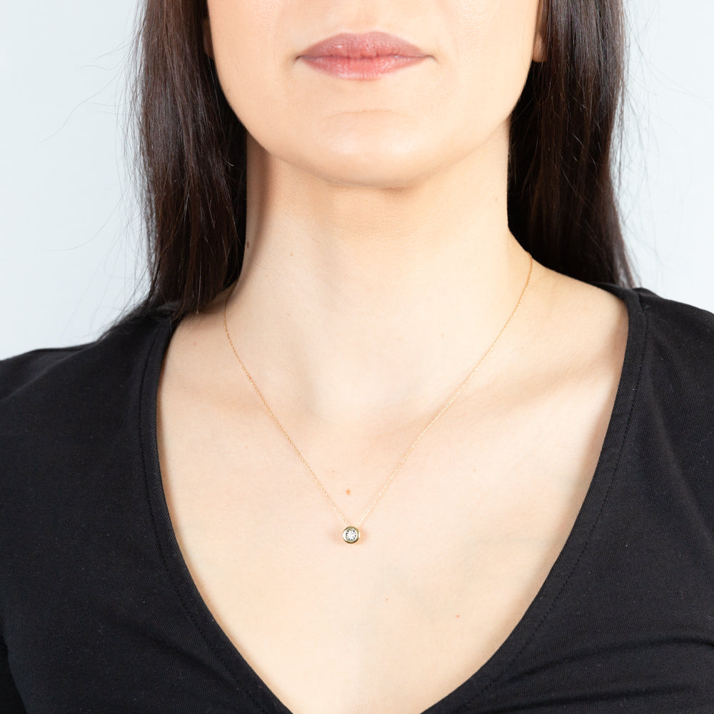 10ct Yellow Gold Diamond Pendant on 9ct Chain – Grahams Jewellers