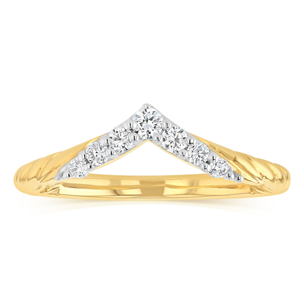 Luminesce Lab Grown 7 Diamond Eternity Ring in 9ct Yellow Gold– Grahams ...