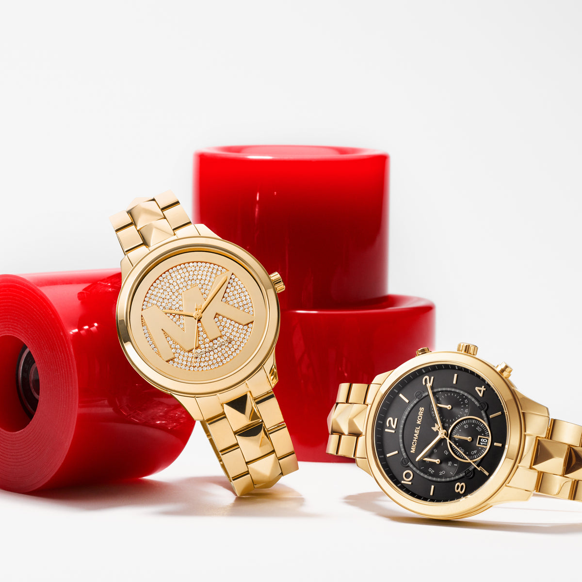 Michael Kors Runway Mercer MK6712 Gold Stainless Steel Womens Watch ...