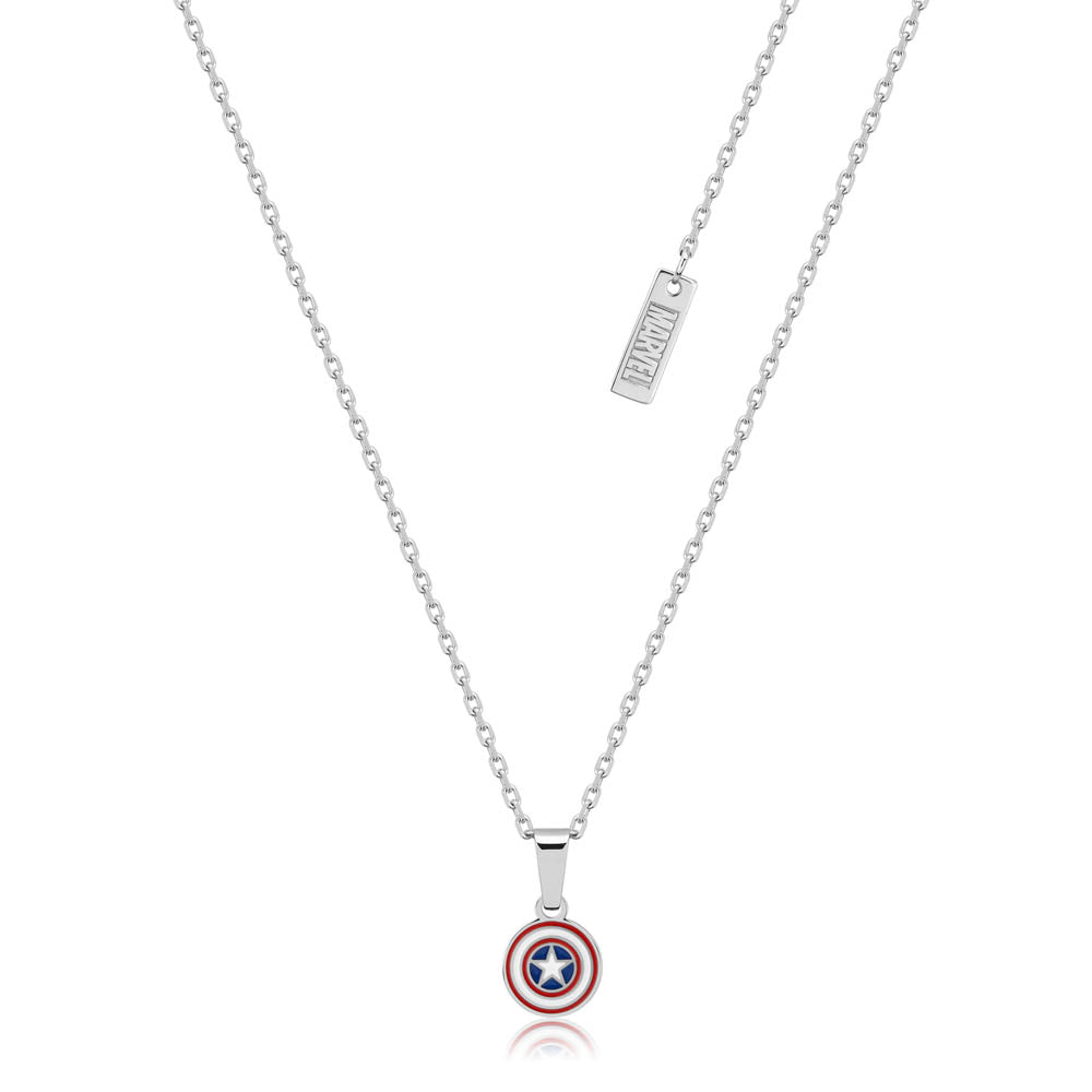 Disney Stainless Steel Captain America Pendant On Chain – Grahams Jewellers