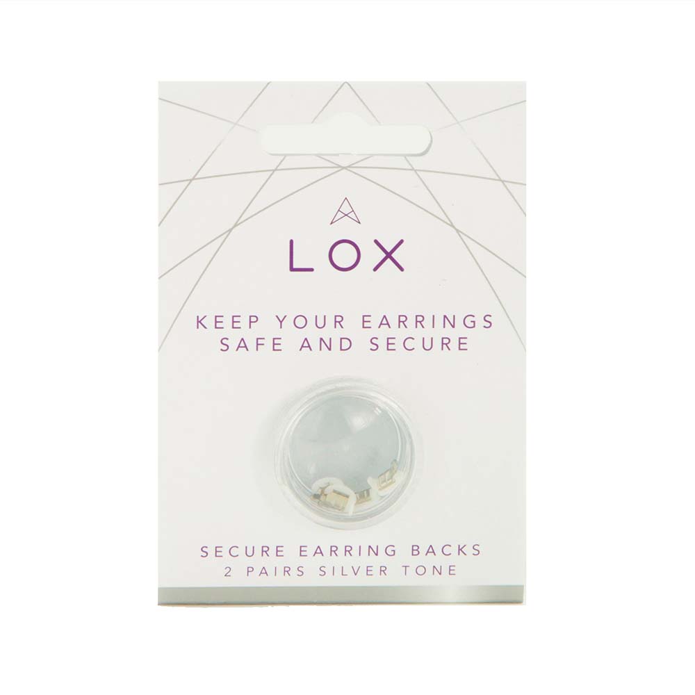 Lox Silver Tone Secure Earring Backs Two Pairs Pack – Grahams Jewellers
