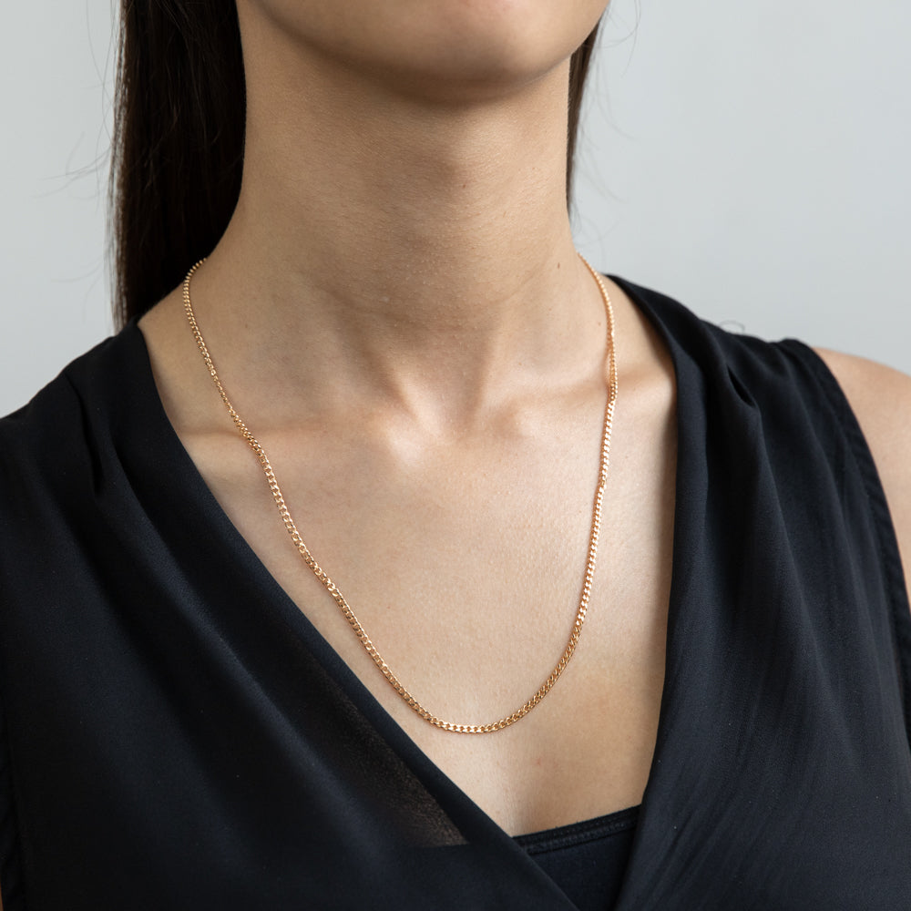 9ct Yellow Solid Gold 55cm 70 Gauge Curb Chain – Grahams Jewellers