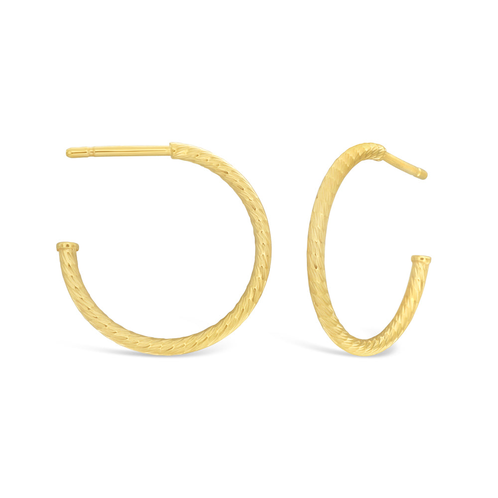 9ct Yellow Gold Hoop Earrings – Grahams Jewellers
