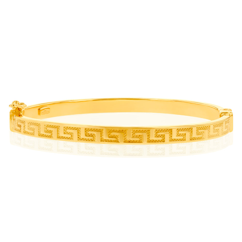 9ct Yellow Gold Greek Baby Bangle– Grahams Jewellers