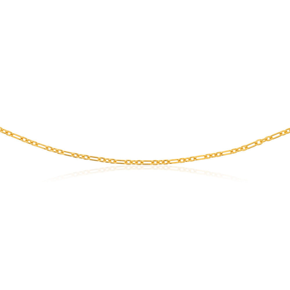 9ct Yellow Gold Silverfilled 80Gauge Fancy 60cm Chain – Grahams Jewellers