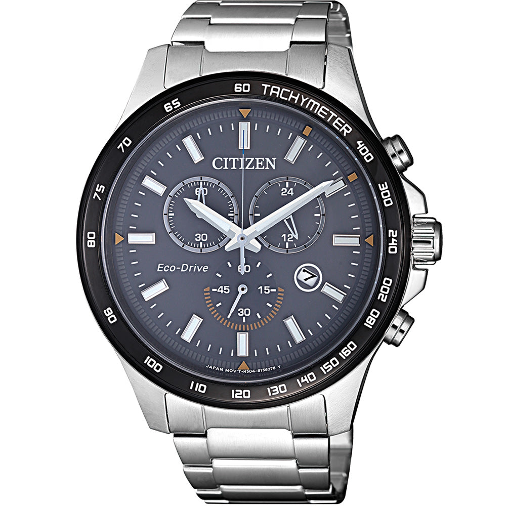 Citizen Eco Drive AT2424-82H Chronograph Stainless Stee – Grahams Jewellers
