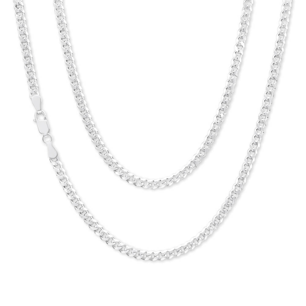 Sterling Silver 100 Gauge Diamond Cut 60cm Curb Chain – Grahams Jewellers